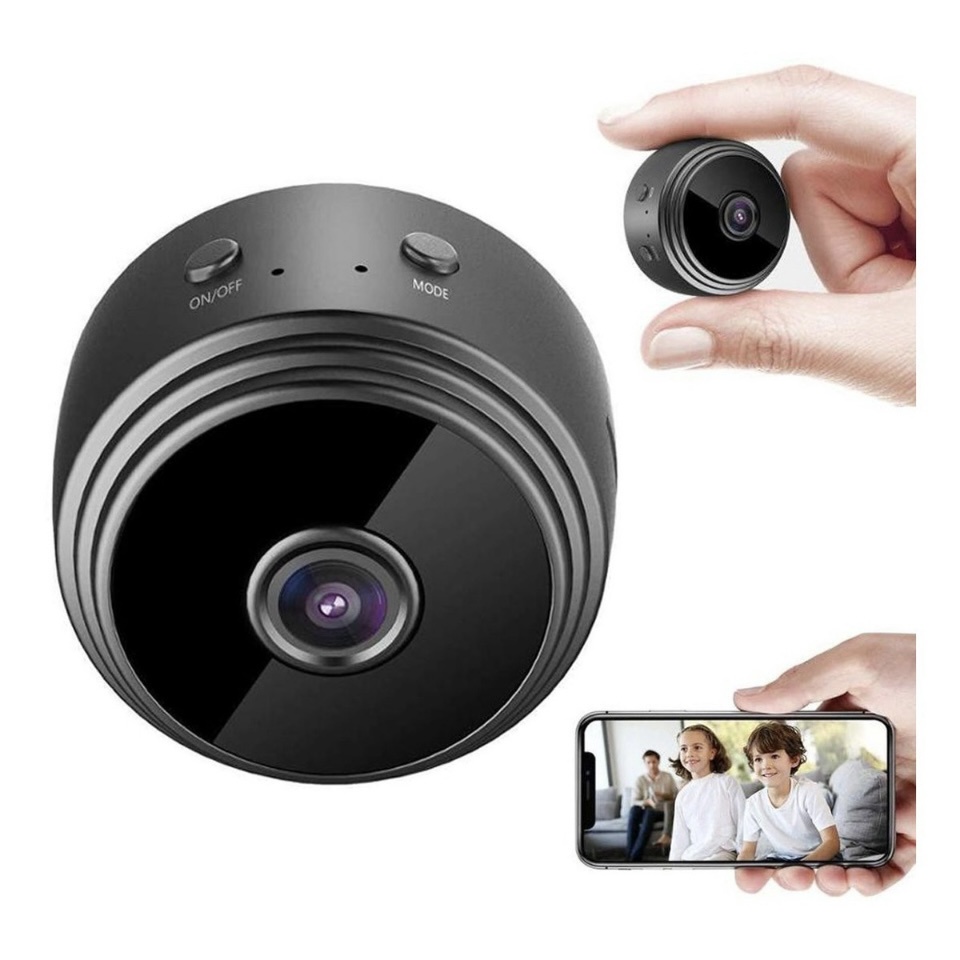 Micro Câmera Wi-Fi HD Wireless para Sua casa - Escritório | Shopee Brasil