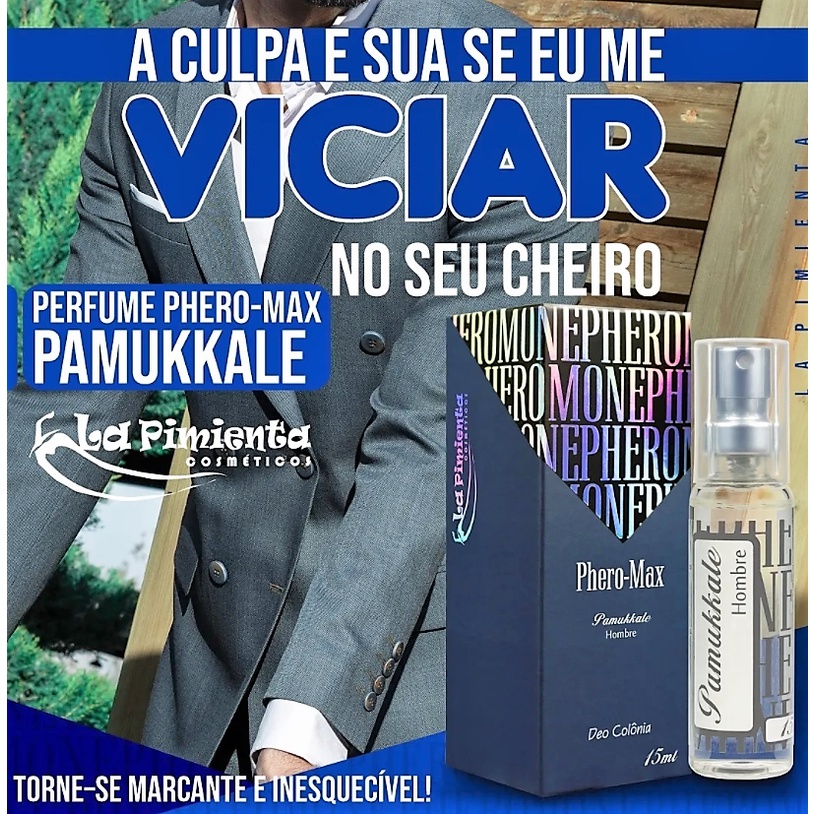 PHERO-MAX PAMUKKALE 15ml - PERFUME (HOMEM) | Shopee Brasil