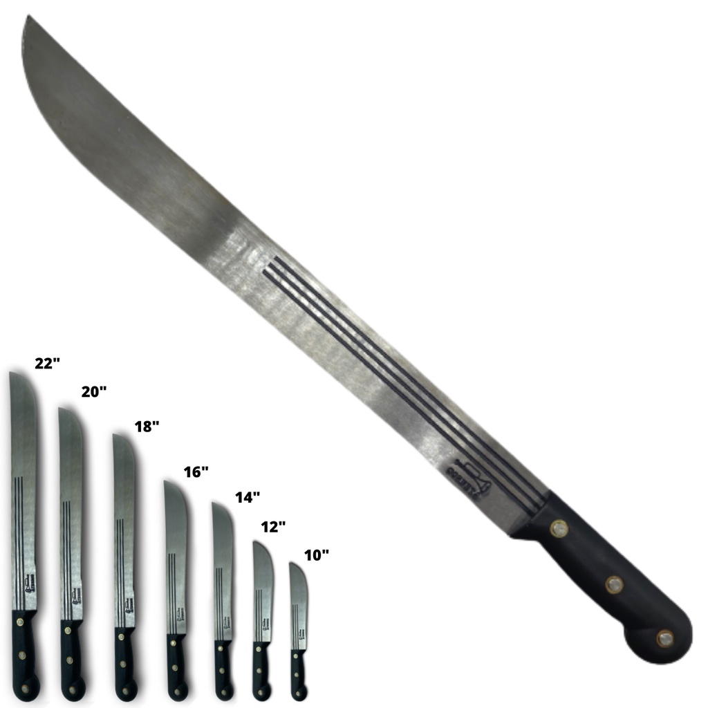 Facão Corneta 3 listras Opções 10pol/25cm a 22pol/55cm cabo de ...