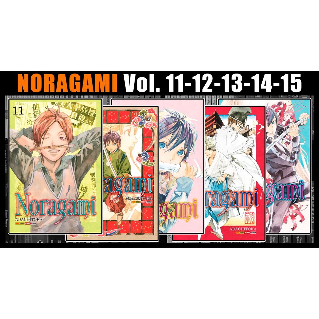 Kit Noragami - Vol. 11-15 [Mangá: Panini] | Shopee Brasil