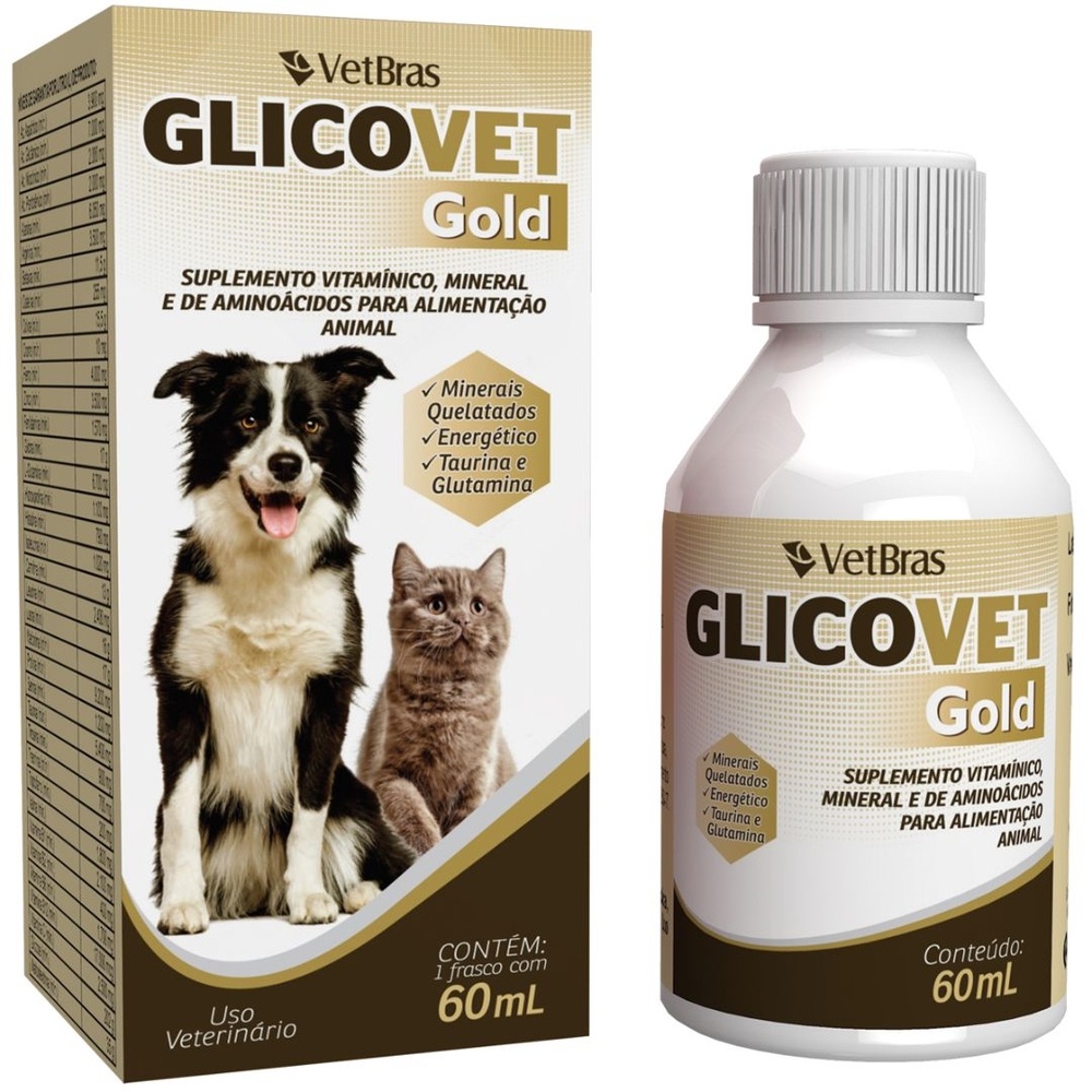 Glicovet Gold Suplemento Vitamínico 60ML | Shopee Brasil