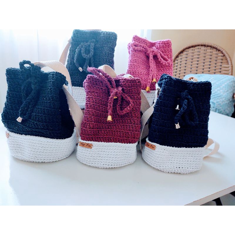Bolsa de Crochê saco/ bolsa all star | Shopee Brasil