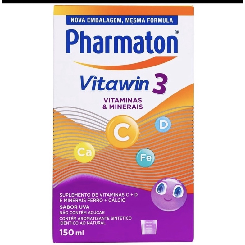 Pharmaton Vitawin 3 suplemento vitamínico | Shopee Brasil