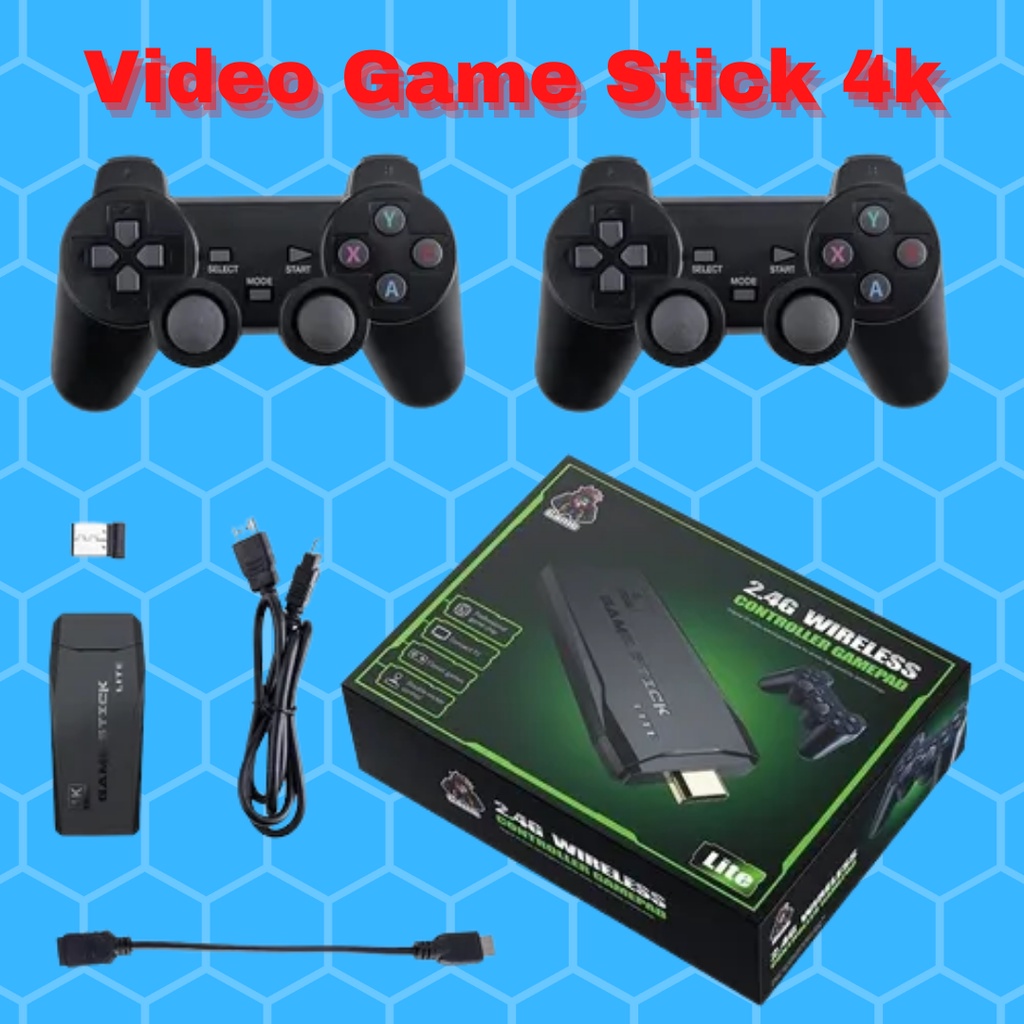 Video Game Stick 4k | Shopee Brasil