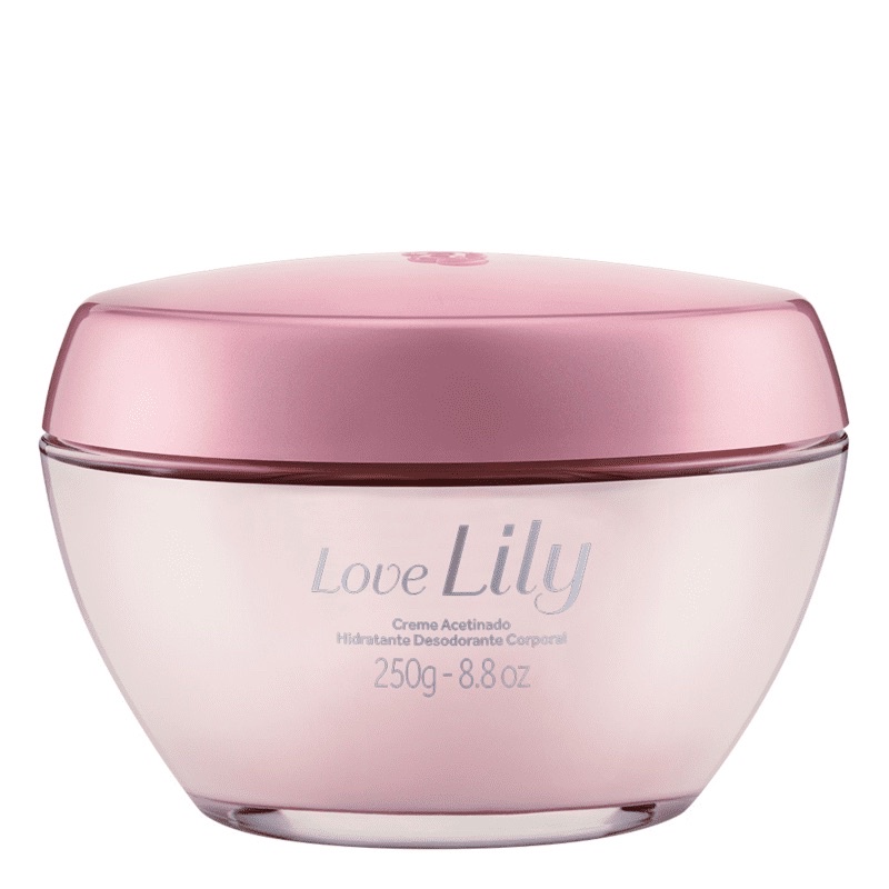 Creme Love Acetinado Hidratante Desodorante Corporal Love Lily 250g ...