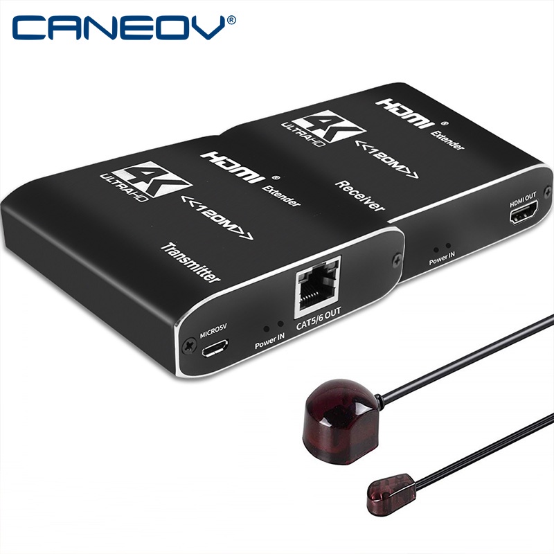 Extensor De Rede Única HDMI 120M Full HD 1080P 4K Áudio E Vídeo Com ...