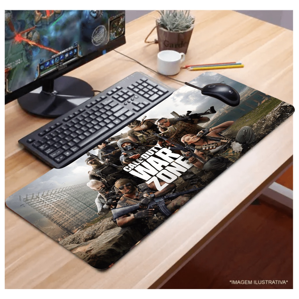Mouse Pad Gamer call of duty warzone black ops Personalizado 65x32 ...