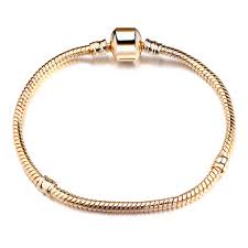 Pulseira Dourada para Colocar Berloques - Pandora/Vivara/ • Folheado ...