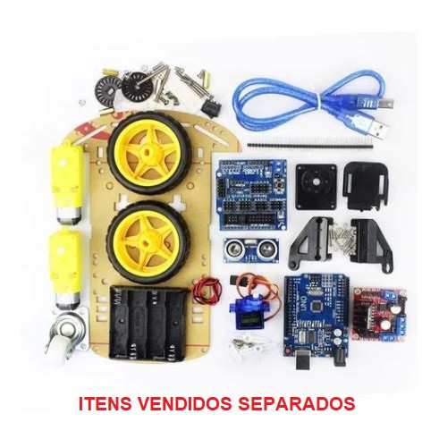 Kits De Chassi De Carro Robô Inteligente 2wd arduino | Shopee Brasil