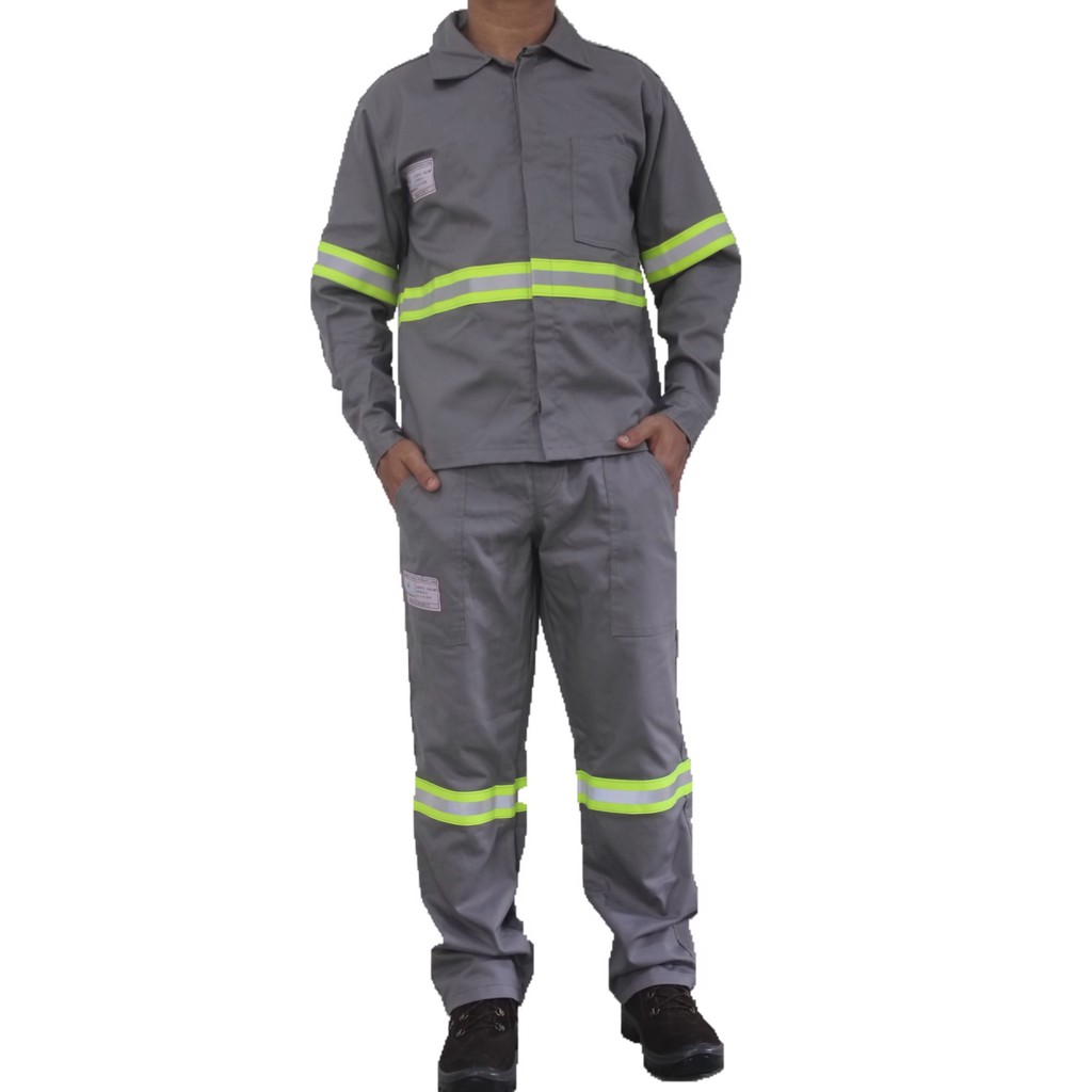 Uniforme Rf Antichamas Eletricista Nr10 Atpv11 Risco 2 Cinza Com Ca ...