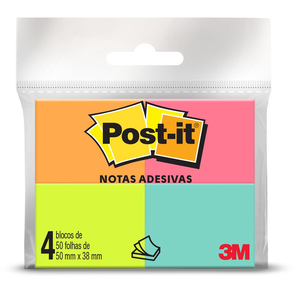 Bloco Post-it Bloquinho Adesivo 50 Folhas 3m Tropical 50x38 | Shopee Brasil