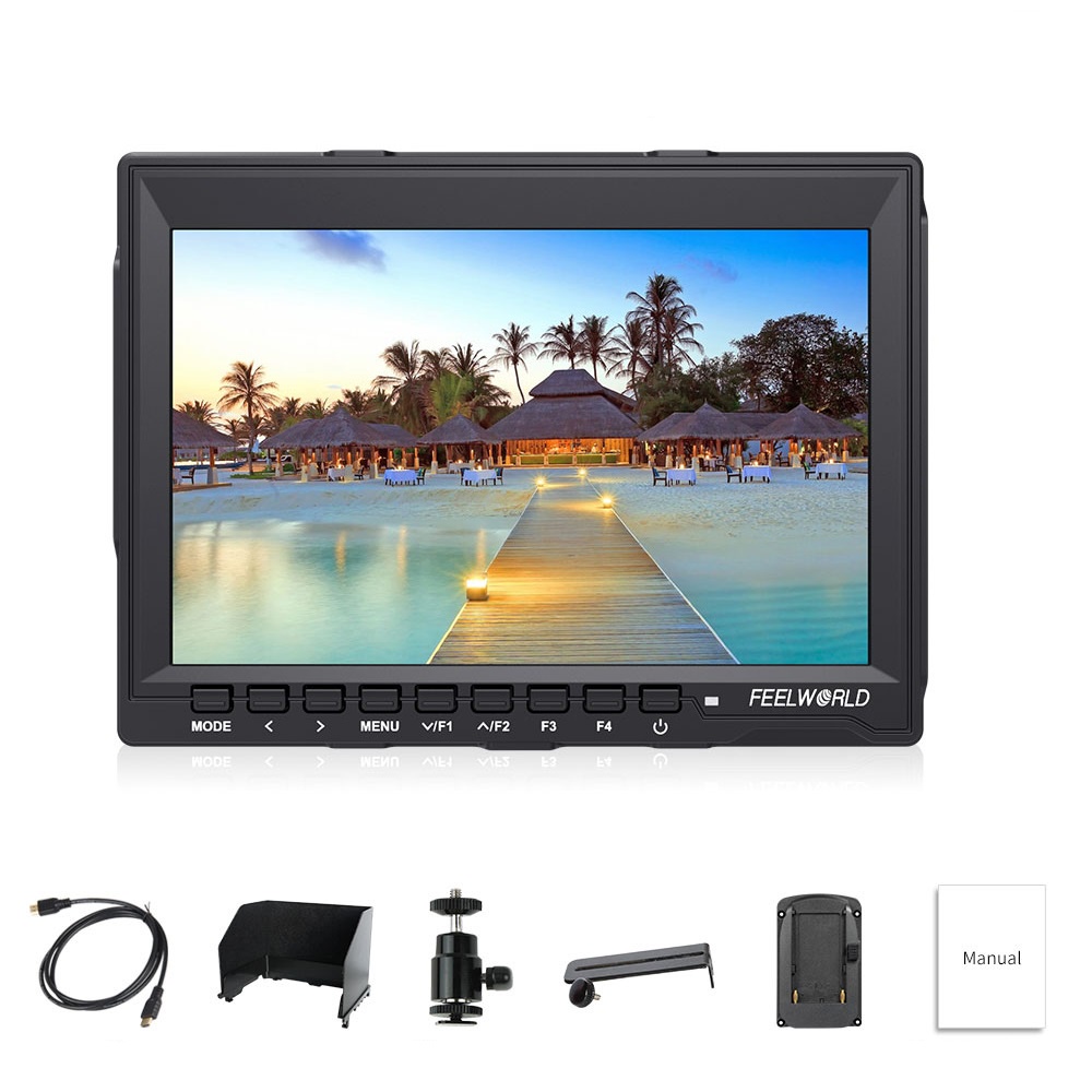 Monitor Ips Feelworld Fw759 7 Polegadas Hdmi Slim Com Brinde | Shopee Brasil