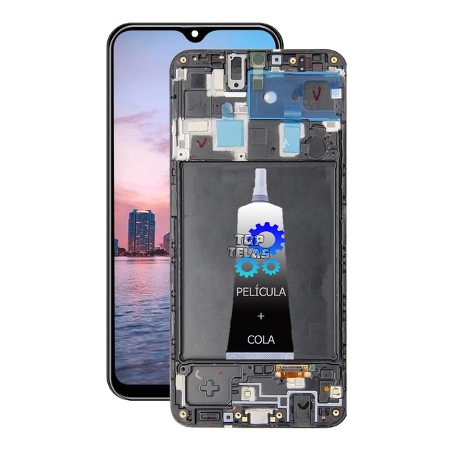 Tela Display Frontal Para Galaxy A20 A205g Ds Com Aro | Shopee Brasil