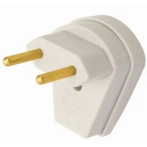 Plug Macho ( Lateral ) Angulado 90 Graus 10A 250V 2 Pinos Tomada ...