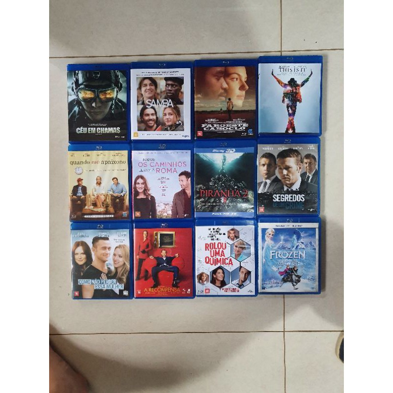 Kit 12 filmes Blu ray | Shopee Brasil