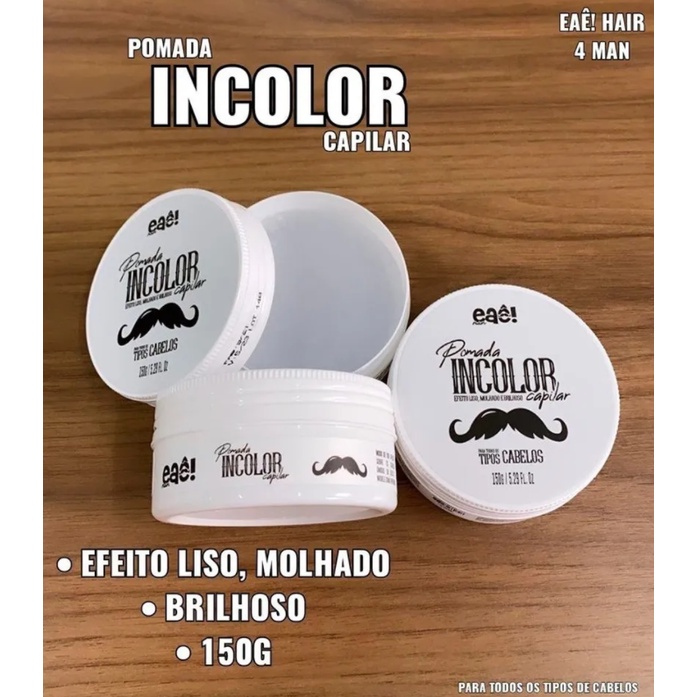 Pomada Capilar Modeladora Incolor Eaê! Cosméticos 150g | Shopee Brasil