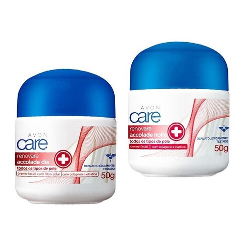 Kit Creme Facial Avon Care Accolade Dia E Noite 50g | Shopee Brasil