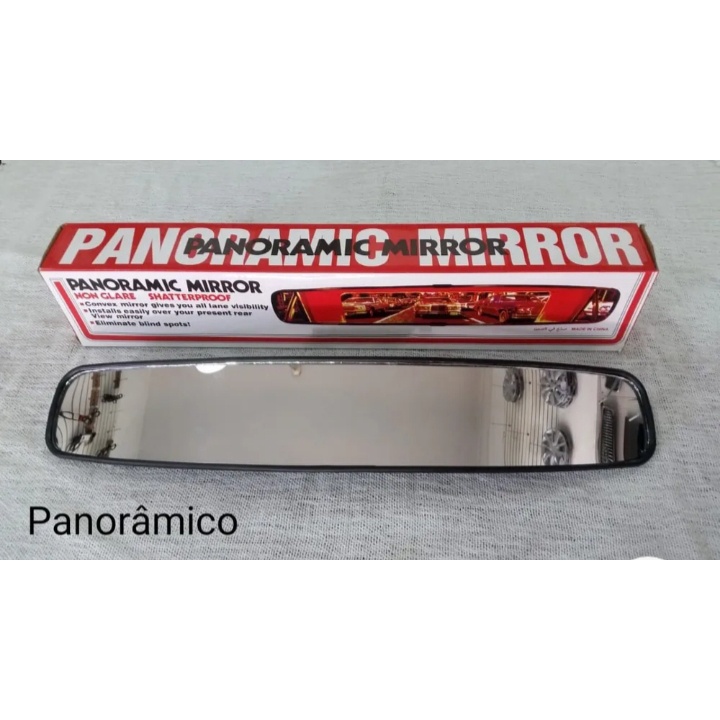 Espelho Retrovisor Interno Universal Convexo Panorâmico | Shopee Brasil