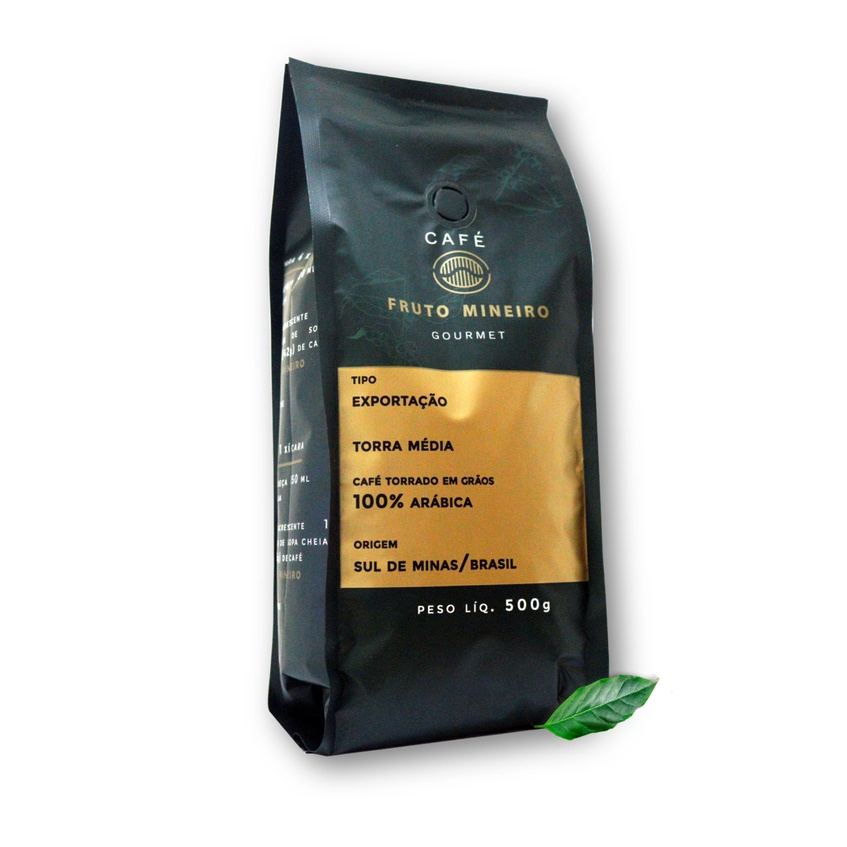Café Fruto Mineiro Gourmet 500g 100% Arábica grãos | Shopee Brasil