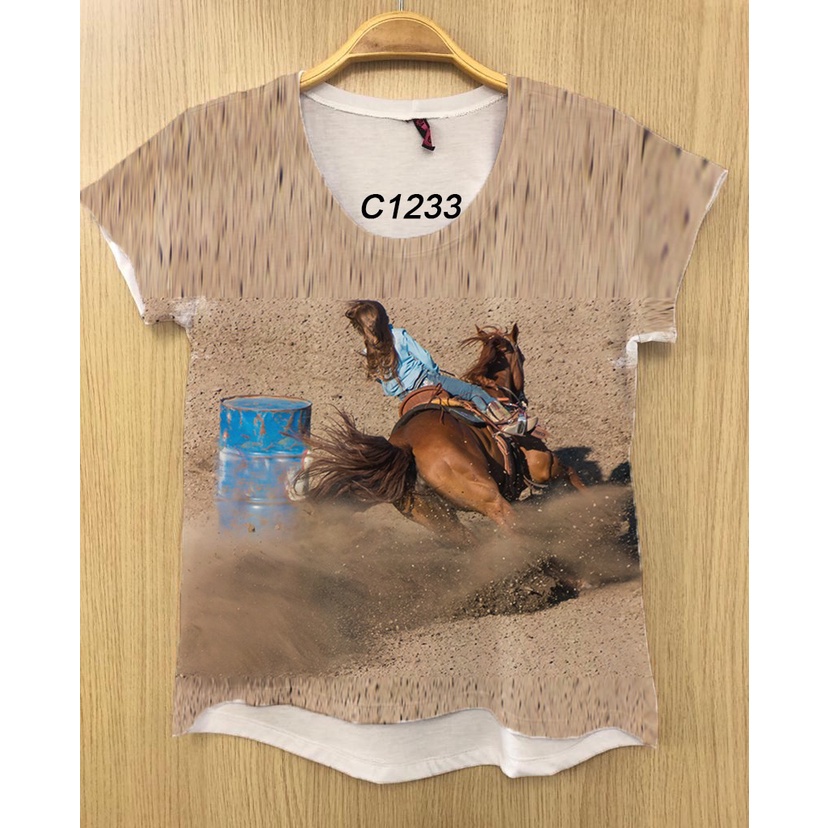 Baby Look Rodeio Country Cavalo Bruto Arte Cavalgada | Shopee Brasil