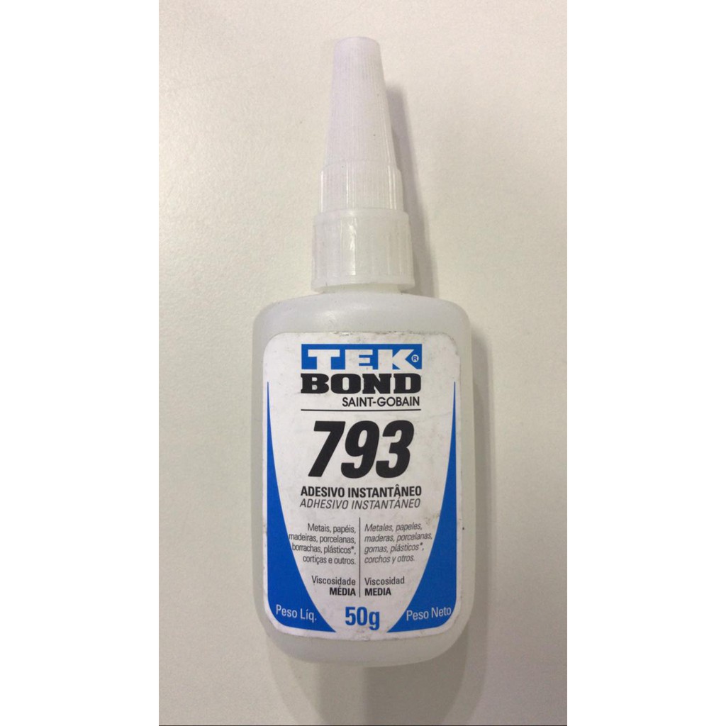 TEK BOND SAINTGOBAIN 793 50G Adesivo instantaneo cianoacrilato borracha ...