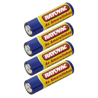 Pilha AA Comum 16 , 24 e 48 Unidades Rayovac Amarelinhas Original | Shopee Brasil