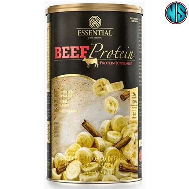 Beef Protein Essential Nutrition 420g Sabores | Shopee Brasil