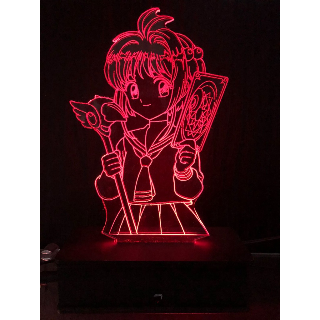 Luminaria Led, Sakura Card Captor, 16 Cores, Decoração, Anime | Shopee ...