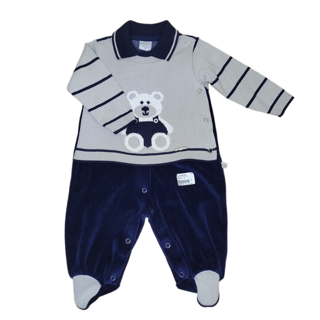 Macacao ursinho tricot plush beth bebe | Shopee Brasil