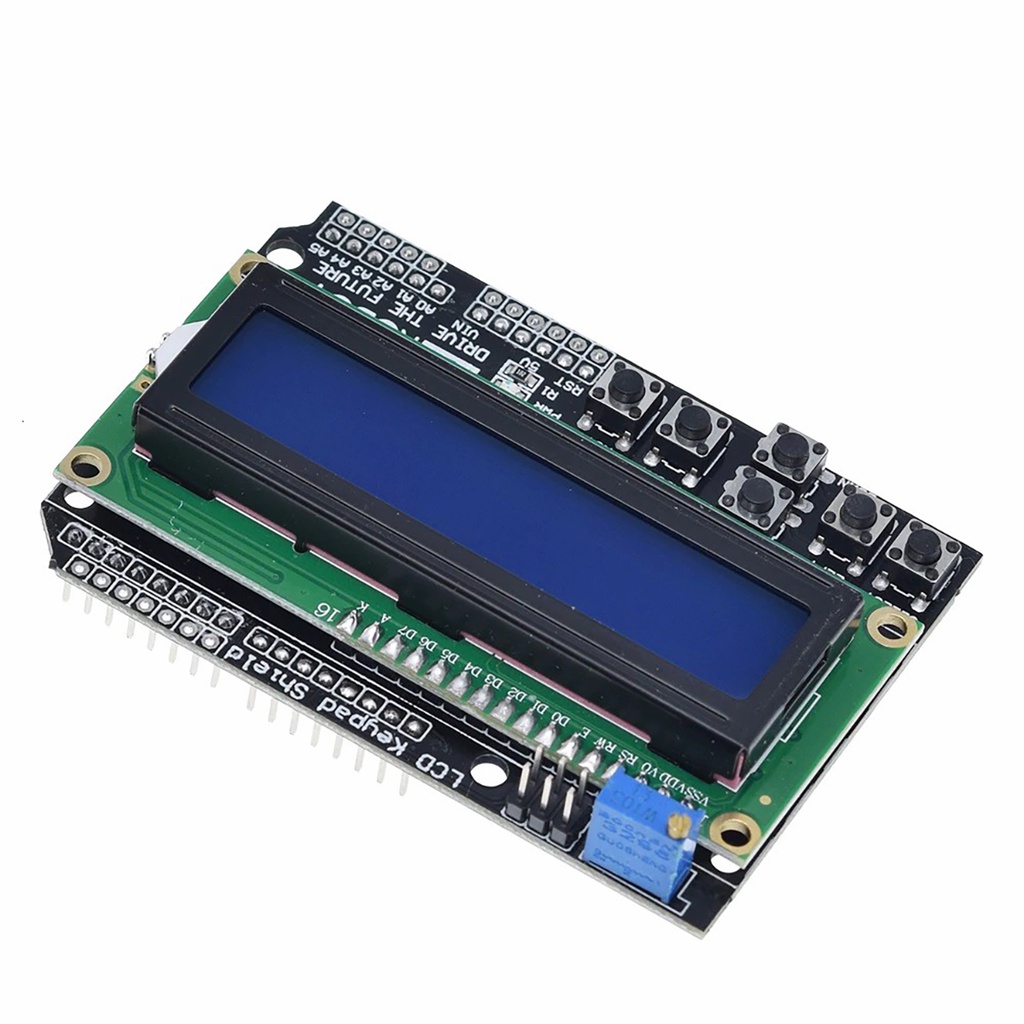 Módulo Display Shield 1602 16x02 Lcd com teclado Arduino | Shopee Brasil