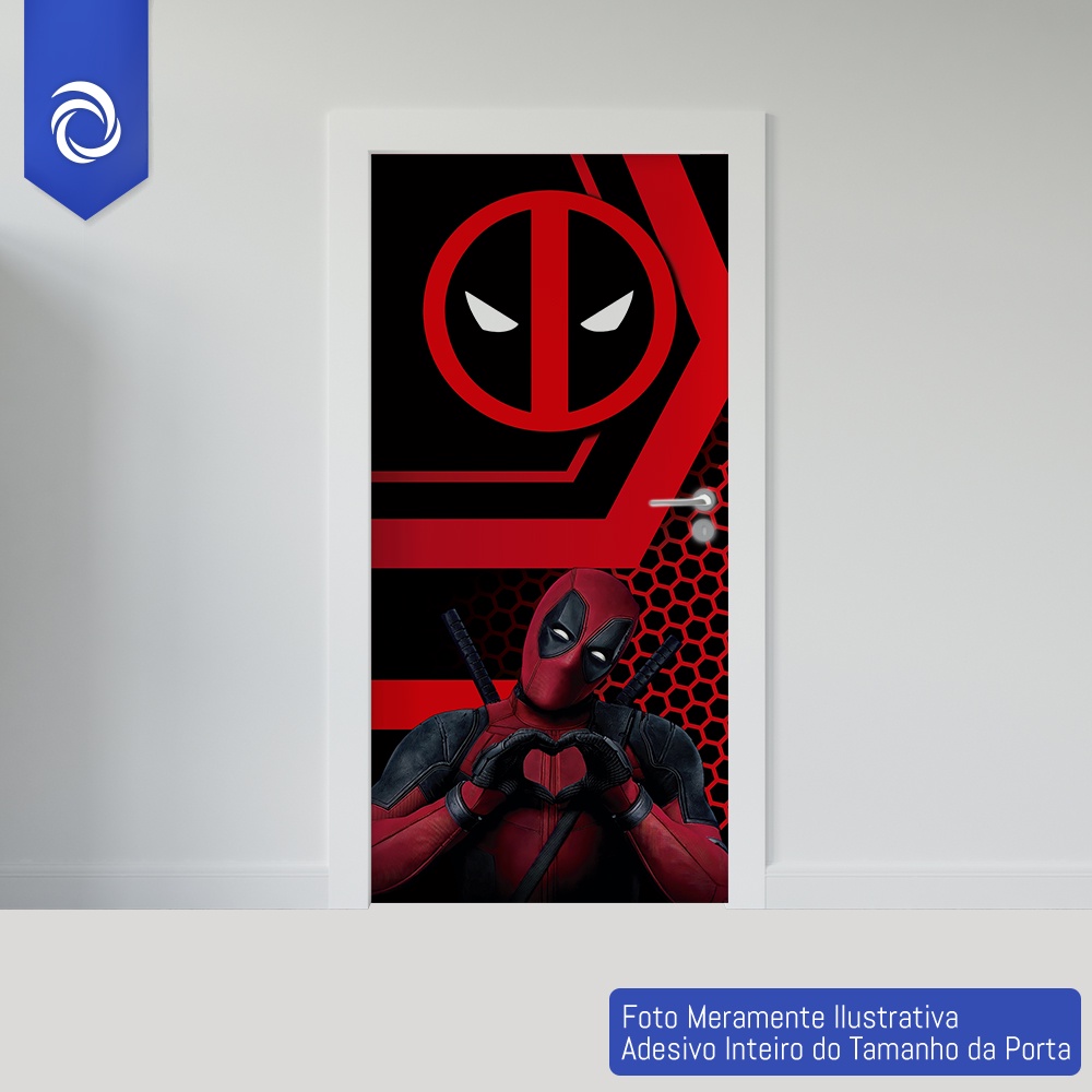 Adesivo de Porta Deadpool | Shopee Brasil