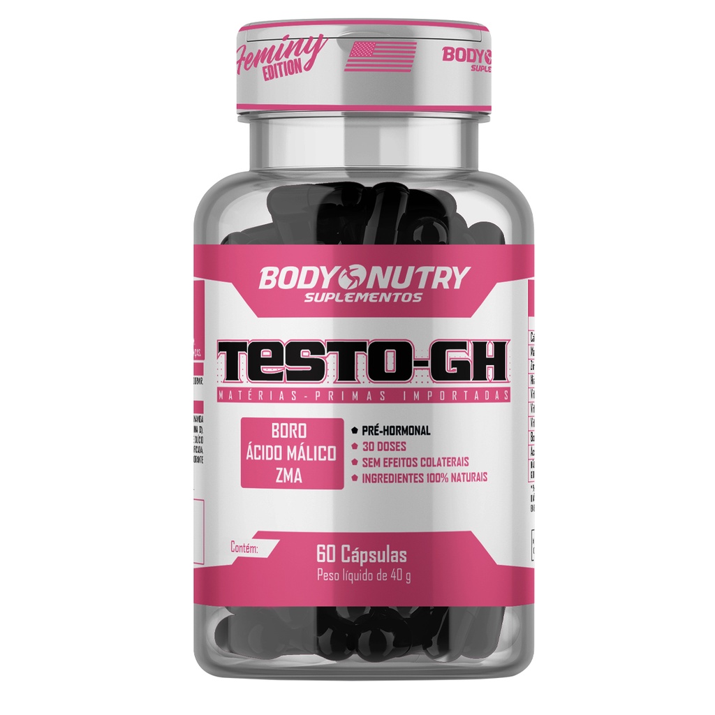 Testo GH Feminino 60 caps Pré hormonal - Body Nutry | Shopee Brasil
