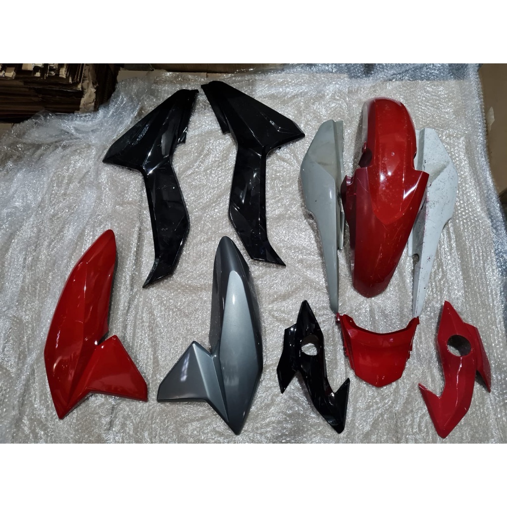 Kit Carenagem Titan 160 ( Laterais, abas, Paralama, bananinhas) Rabeta ...