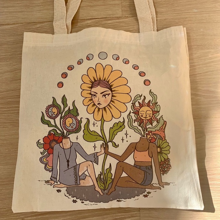 Bolsa Feminina Praia Ecobag Irmandade Sol e Lua | Shopee Brasil