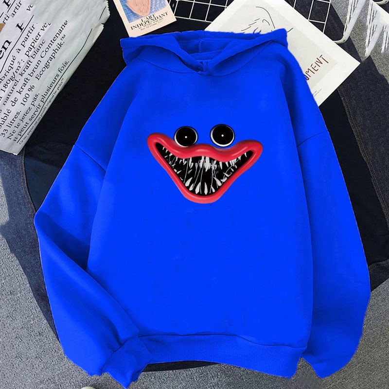 Crianças Papoula Playtime Hoodie Harajuku Moda Huggy Wuggy Manga Longa ...