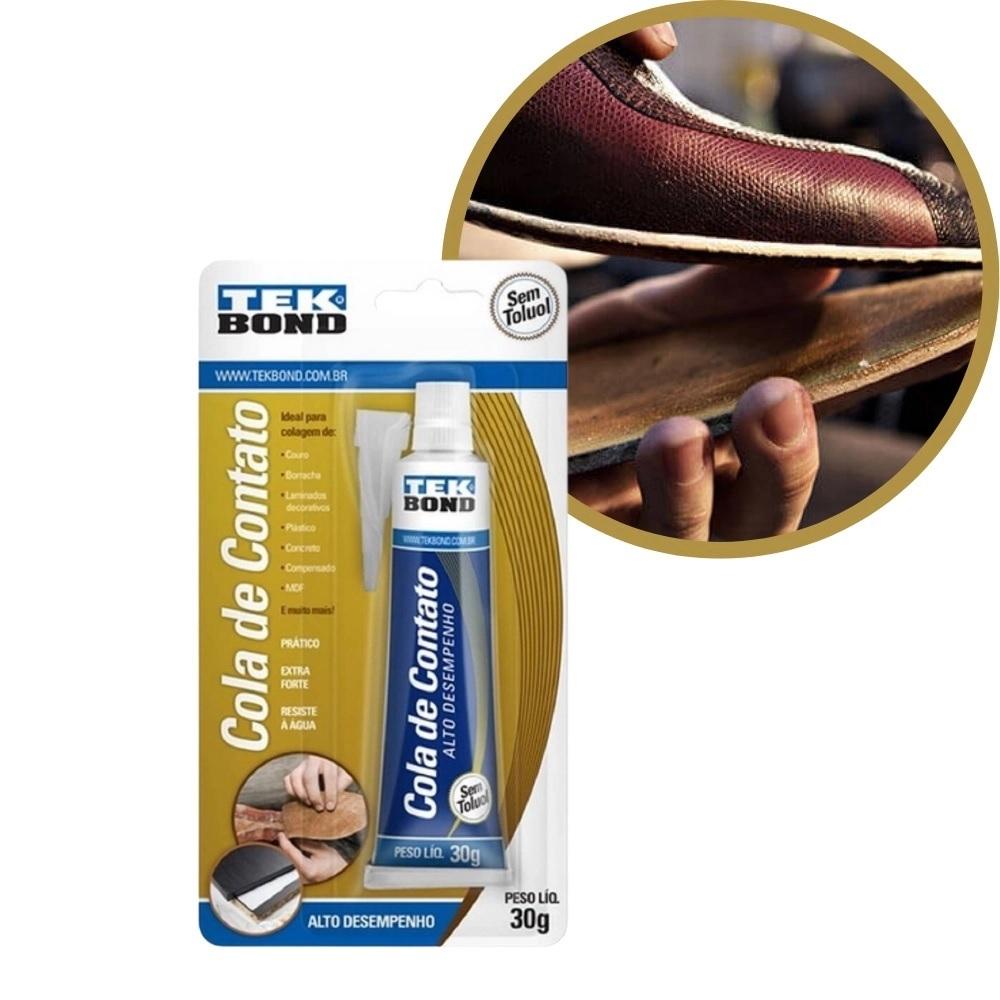 Cola Contato Sapateiro 30G Sem Tuluol Tekbond | Shopee Brasil
