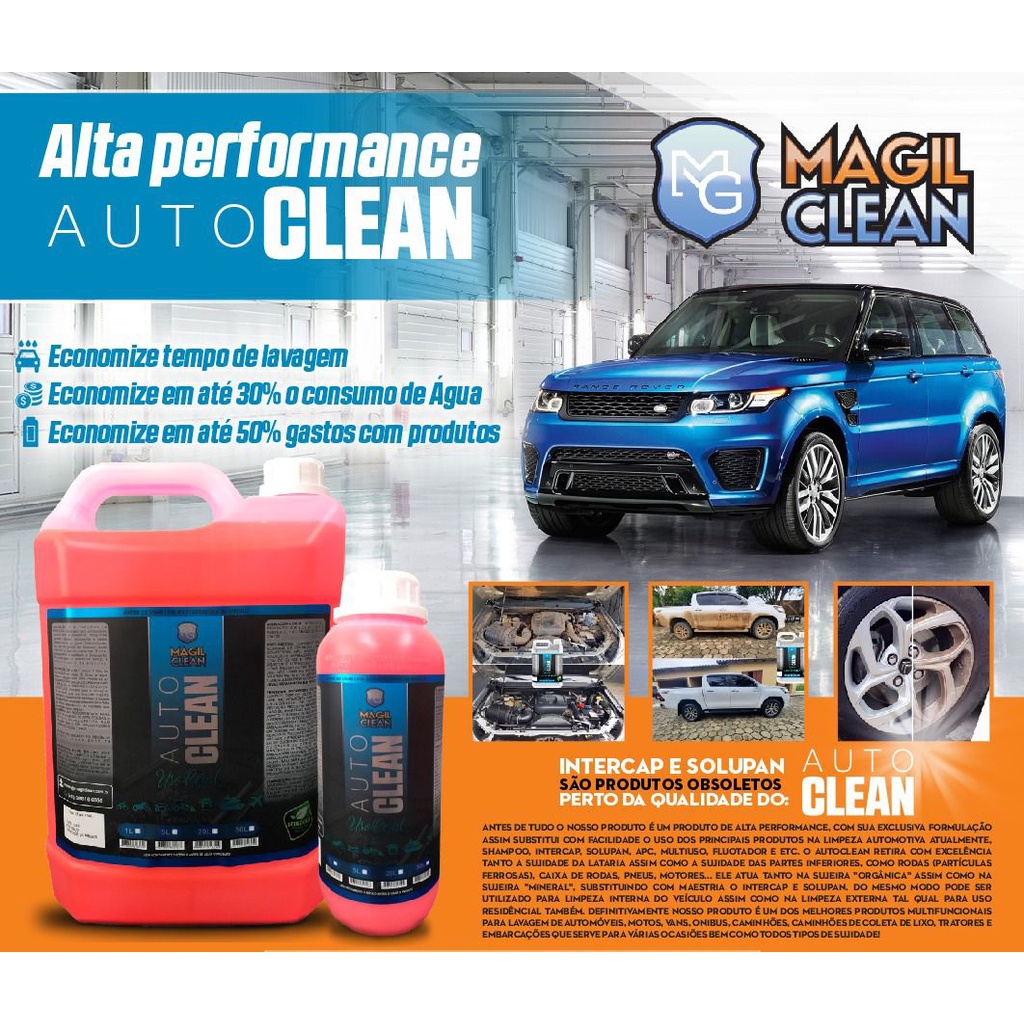 Poderoso Shampoo Automotivo - Autoclean 5 Litros | Shopee Brasil