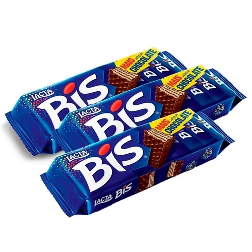 Chocolate Wafer Bis Ao Leite C/20 - Lacta | Shopee Brasil