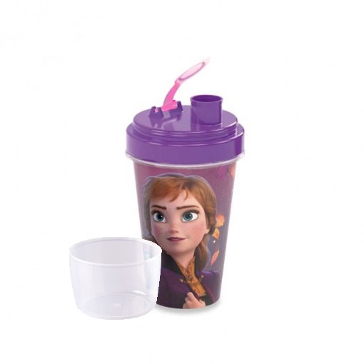 Mini Shakeira Infantil Com Tampa Misturador, Fechamento Rosca Frozen ...