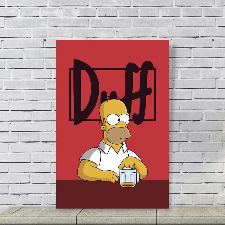 Placa Decorativa Homer Simpson Duff Beer | Shopee Brasil
