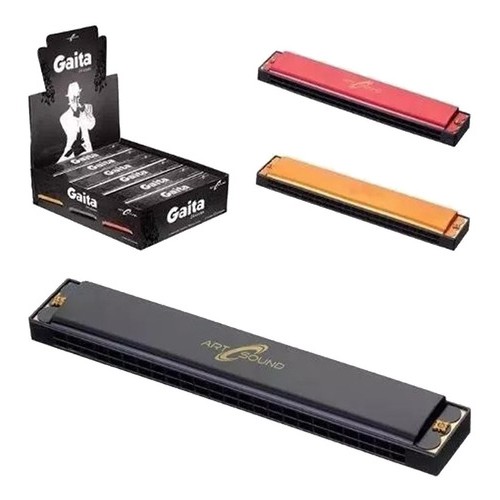 Gaita Para Iniciantes 24 Vozes Harmonica Com Afinação C | Shopee Brasil