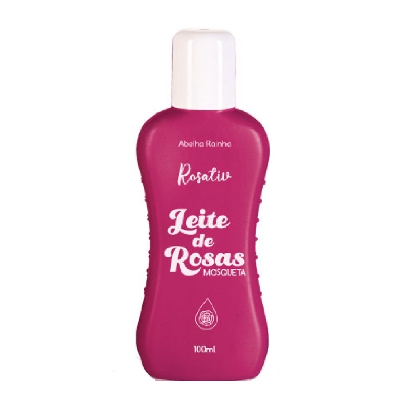 Leite de Rosa Mosqueta Rosativ Abelha Rainha 100ml | Shopee Brasil
