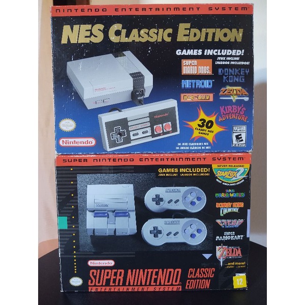 Nintendo Classic Edition & Super Nintendo Classic Edition Originais ...