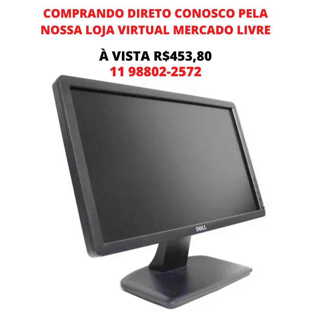Monitor Dell LED 19 Polegadas Widescreen E1912Hc | Shopee Brasil