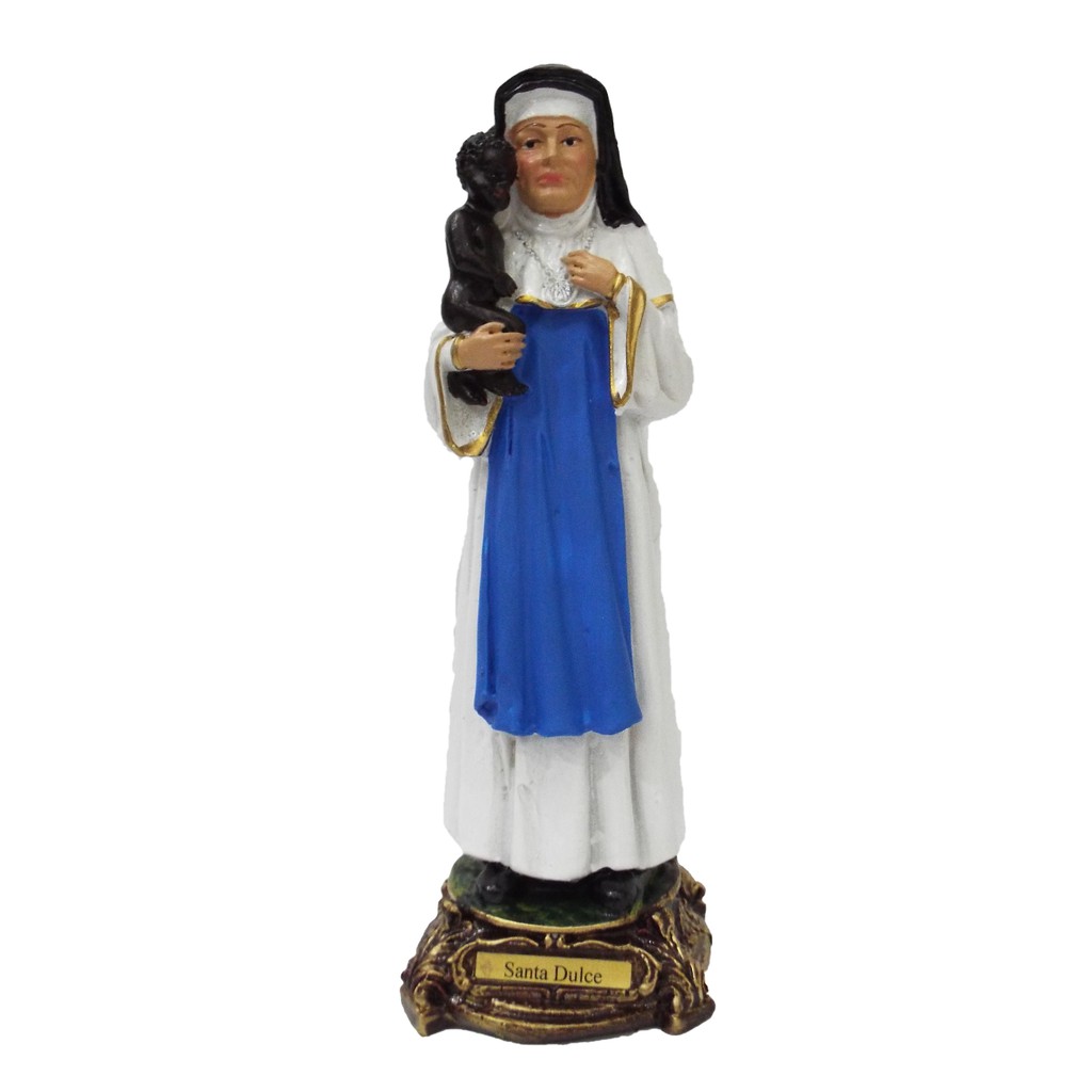 Imagem Escultura De Santa Irmã Dulce 20 Cm Resina | Shopee Brasil