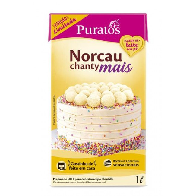 Chantilly Norcau Chanty Mais Puratos Leite em Pó 1L | Shopee Brasil