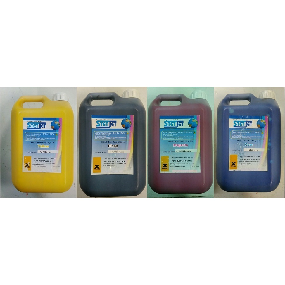 Tinta Eco Solvente Para Impressora Plotter Jato de Tinta Uni-Plus Kit 4 ...