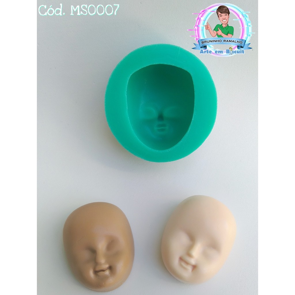 MOLDE SILICONE ROSTO - Número 7 | Shopee Brasil