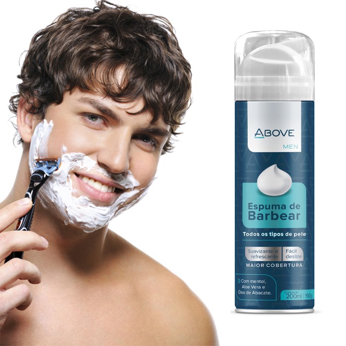 Espuma de barbear Above 200ml | Shopee Brasil