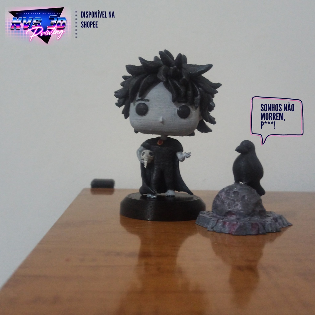 Boneco - DC Vertigo - Sandman - Morpheus e Corvo Matthew Chibi Funko ...